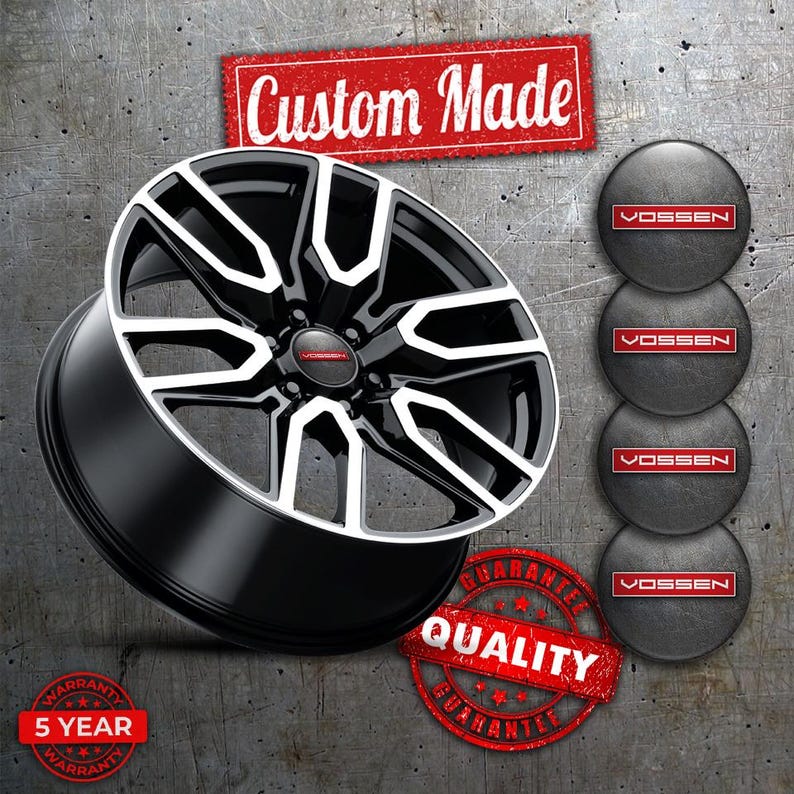 Vossen Wheel Center Hub Caps: Domed Epoxy Stickers (set of 4) - Etsy