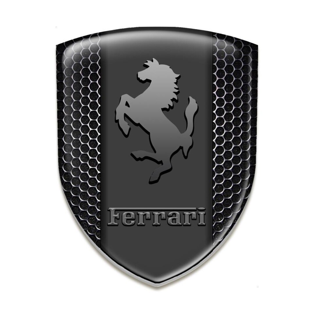 Ferrari Shield Emblem: Silicone Epoxy Resin Logo, Self Adhesive - Etsy
