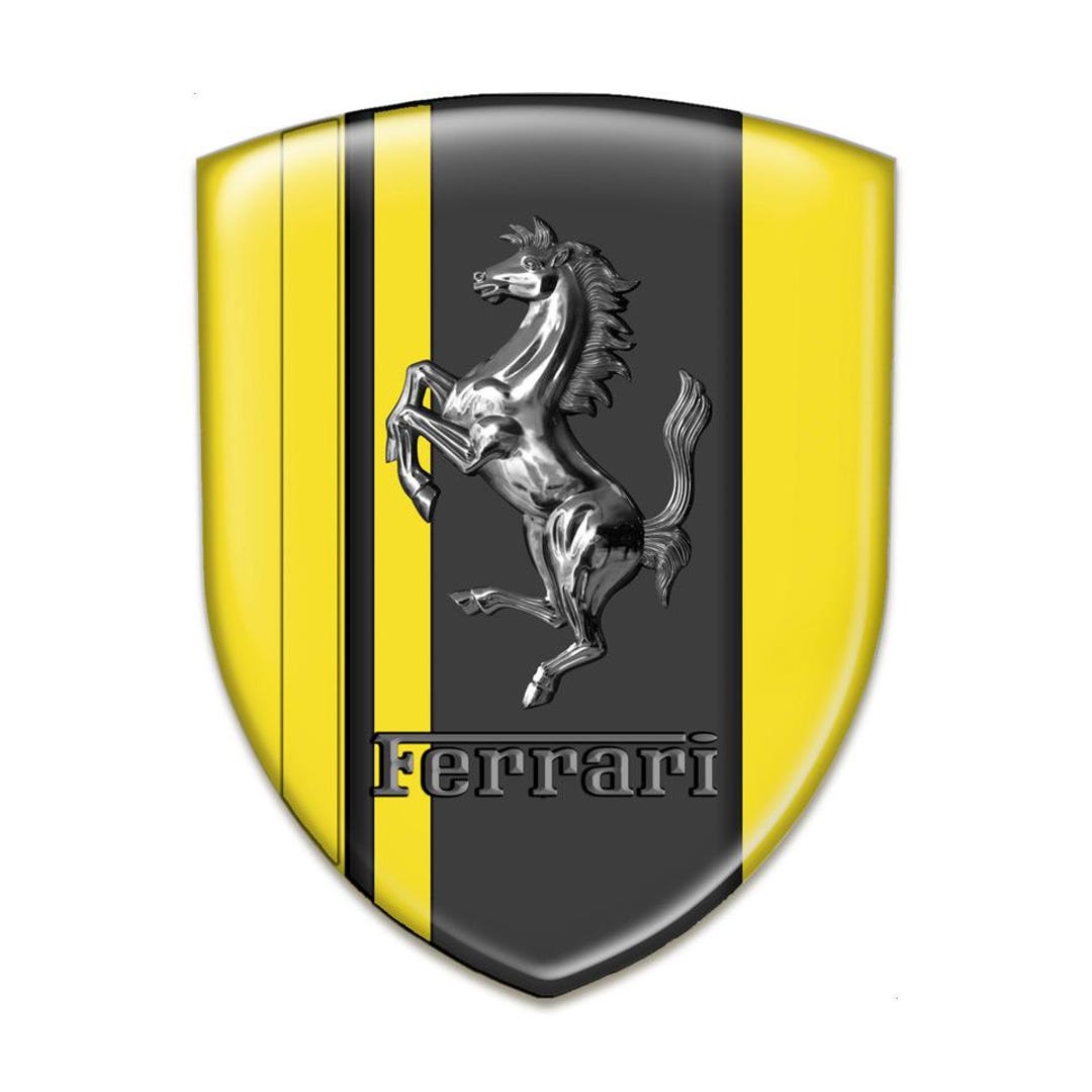 Ferrari Domed Silicone Emblem/auto Tuning Badge/self Adhesive Badges ...