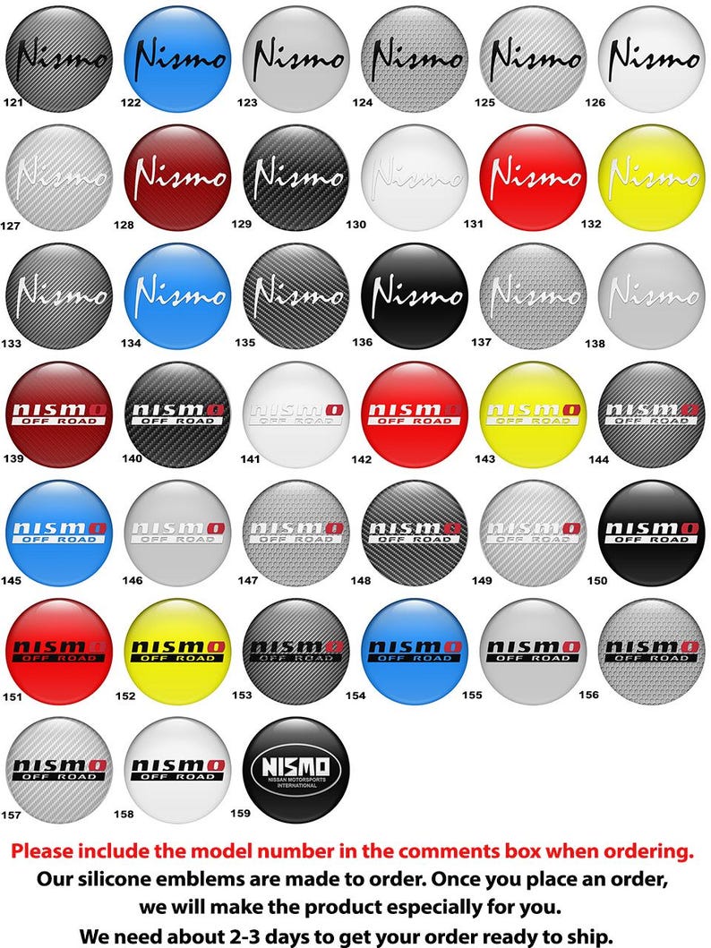 Nismo Wheel Center Hub Caps: Domed Epoxy Stickers - Set of 4 - Etsy