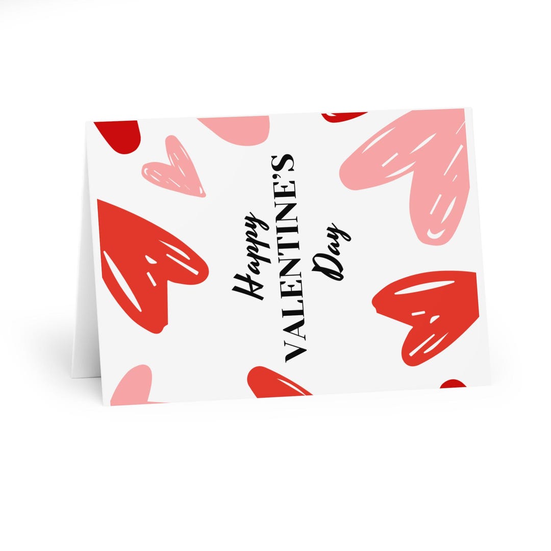 Valentine's Day Card 5 Pack, Love Note Cards, Romantic Stationery ...