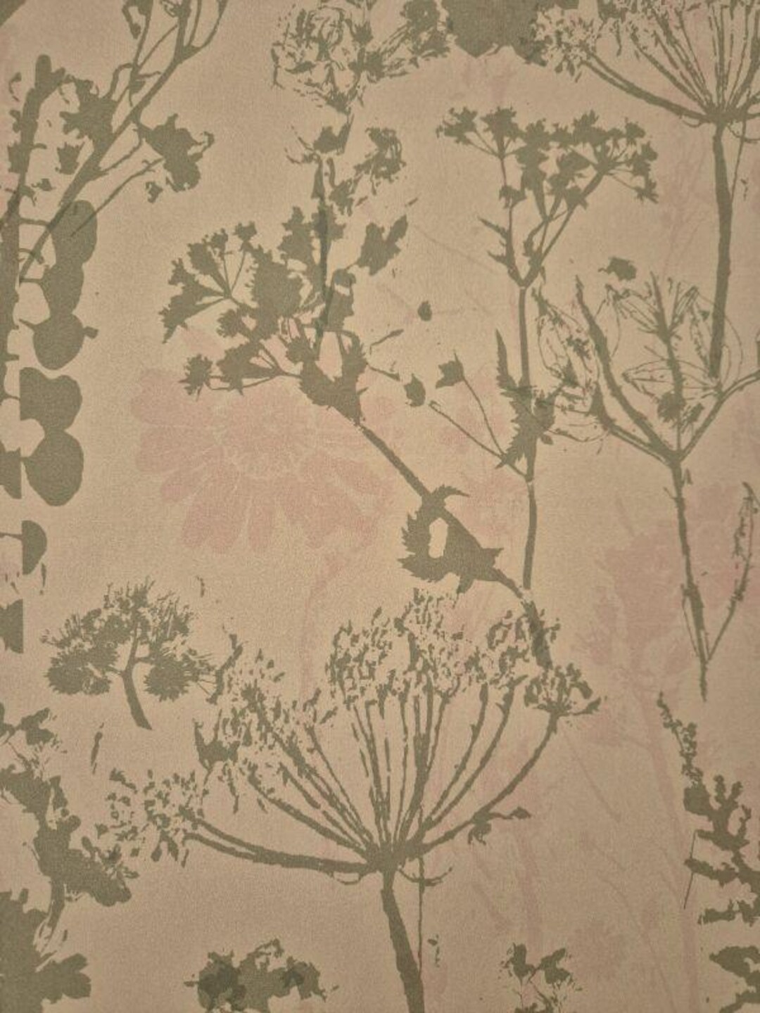 A4 SAMPLE Countryside Hedgerow Wallpaper by Charlotte Hupfield - Beige ...