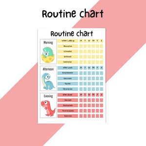 Dinosaur Kids Routine & Study Planner: Homeschool Printable (A4 PDF) - Etsy