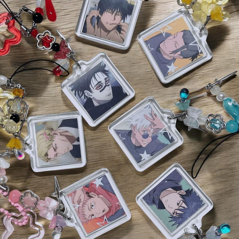Anime Keychain - Etsy