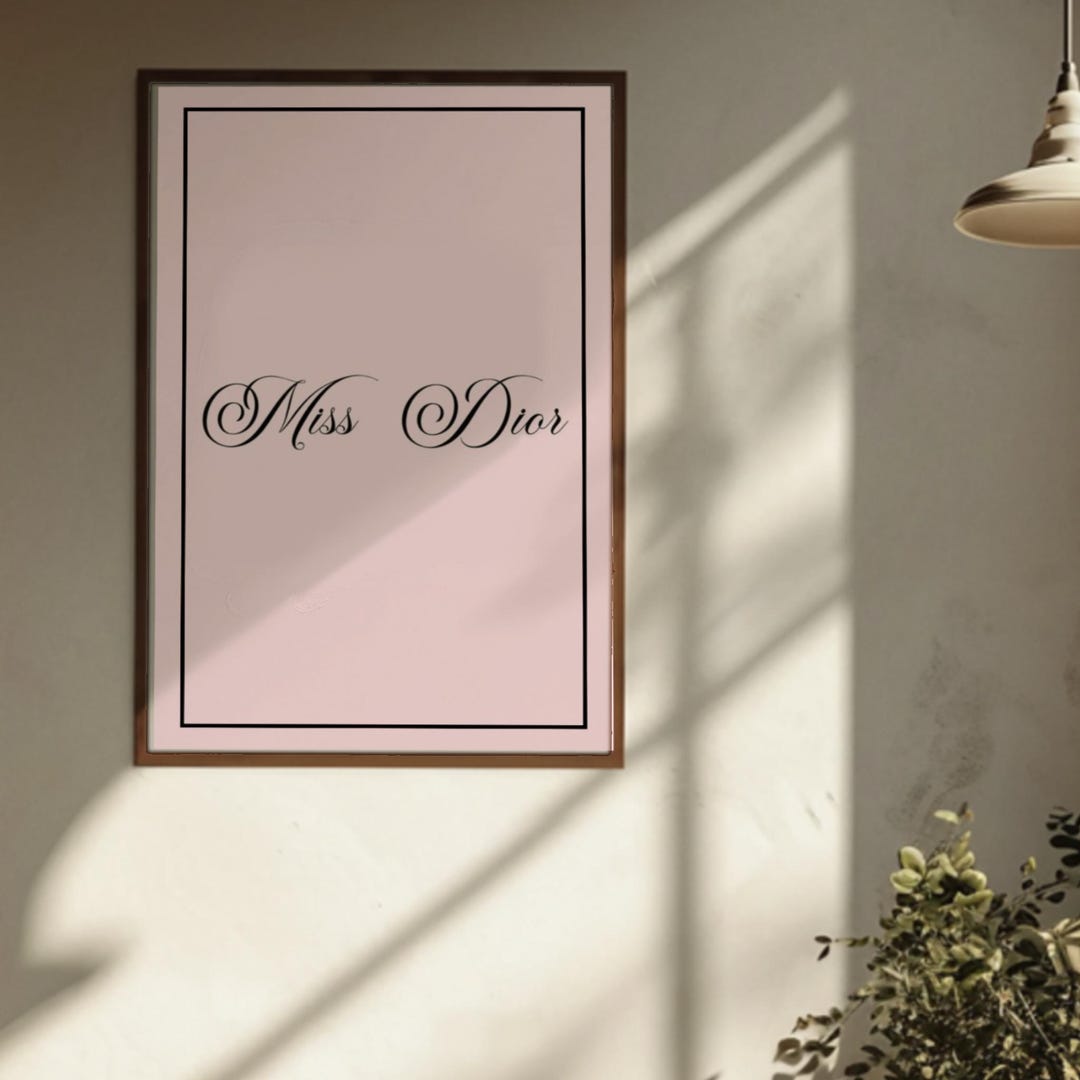 Miss Dior Printable Wall Art, Png, Download - Etsy