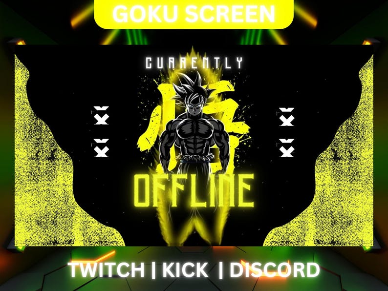 Animated Anime Character Stream Overlay Bundle | Twitch Overlay Pack ...