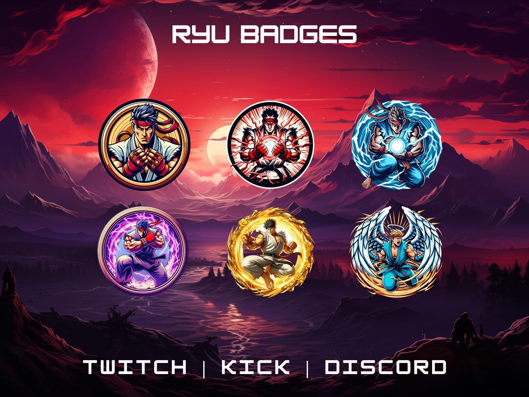 Anime Sub Badges Set | Twitch Sub and Bit Badges | Channel Points Icons ...