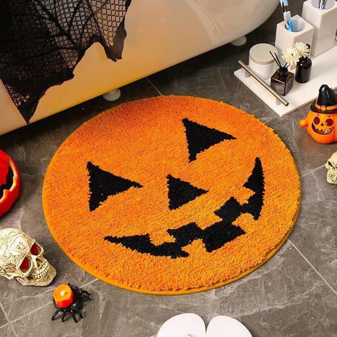 Spooky Ghost Doormat,halloween Door Mat,halloween Tufted Rug,halloween ...