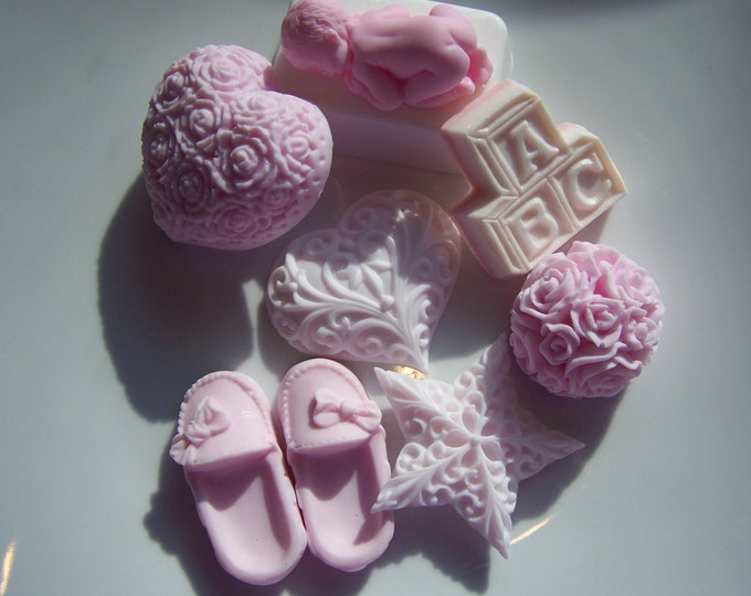 Girl Baby Shower Favor Pink Soap - Etsy