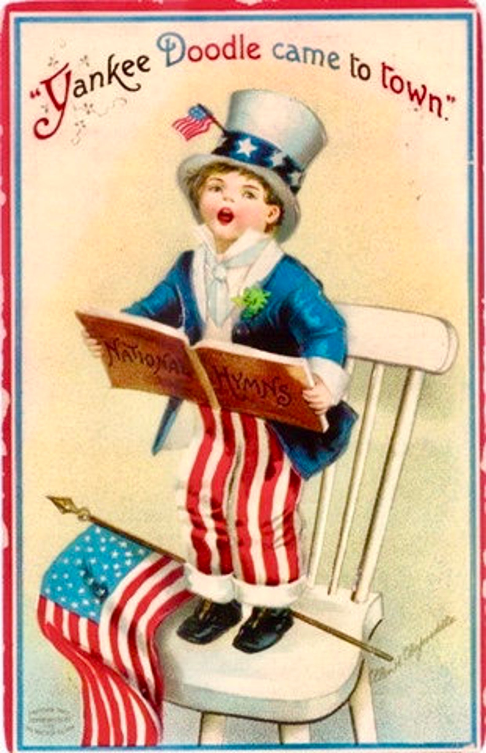 Vintage Uncle Sam Fabric Block Patriotic 4th of July Doodaba - Etsy