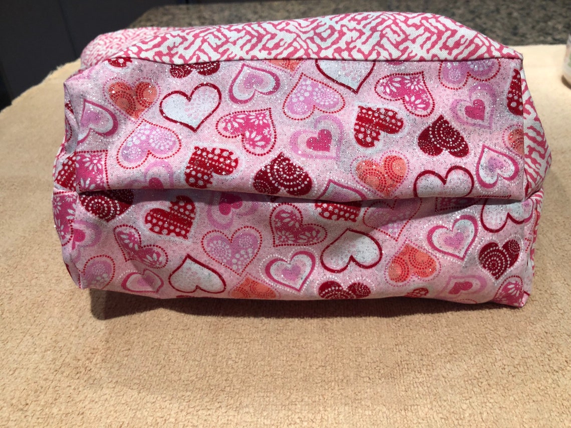 Valentine Pink Conversation Hearts Tote Bag Handmade Doodaba - Etsy