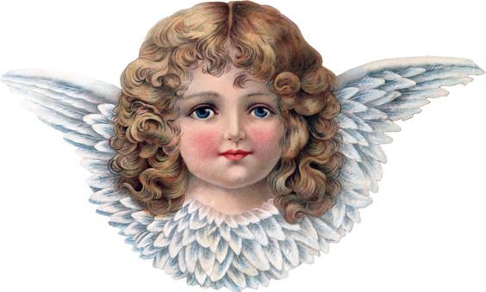 Vintage Angel Graphic Image Art Fabric Block Doodaba - Etsy