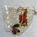 Vintage Christmas Santa Claus Script Words Scrap Relief Die Cut ...
