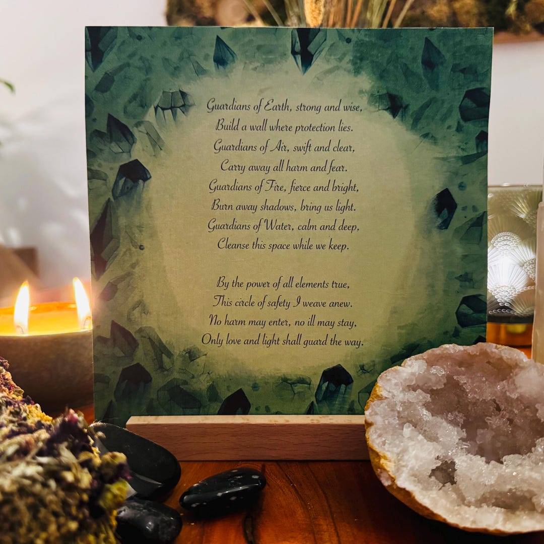 Casting a Magic Circle Protection Circle Spellcard for Your Altar and ...