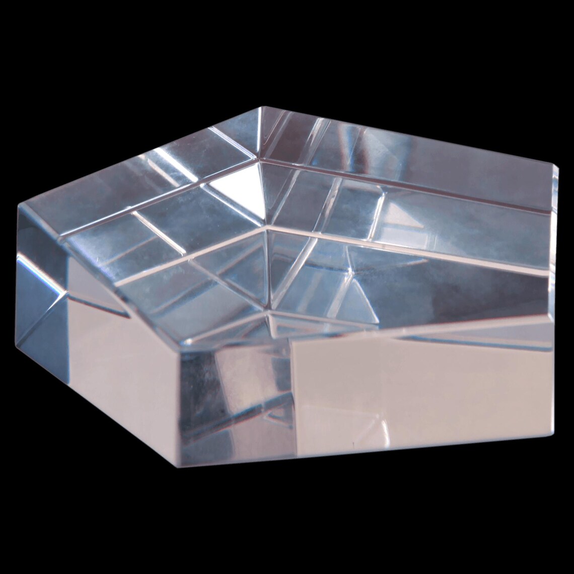 Custom Crystal Pentagon Paperweight - Etsy