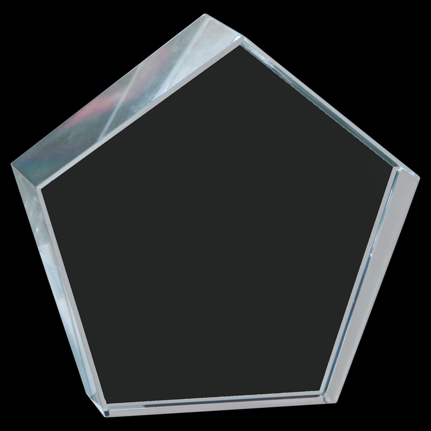 Custom Crystal Pentagon Paperweight - Etsy