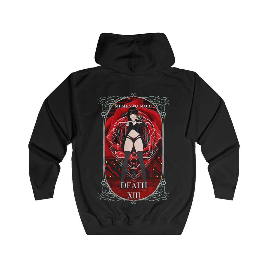 Death XIII Tarot Card Black Zip-up Hoodie - Etsy