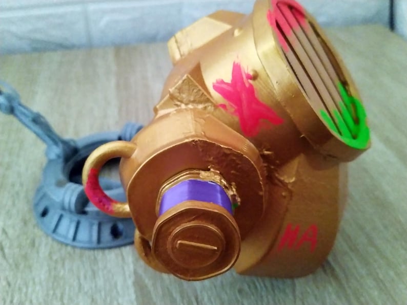 Jinx Gun and Gas Mask From Arcane - Glows Under UV - Cosplay Props - Etsy