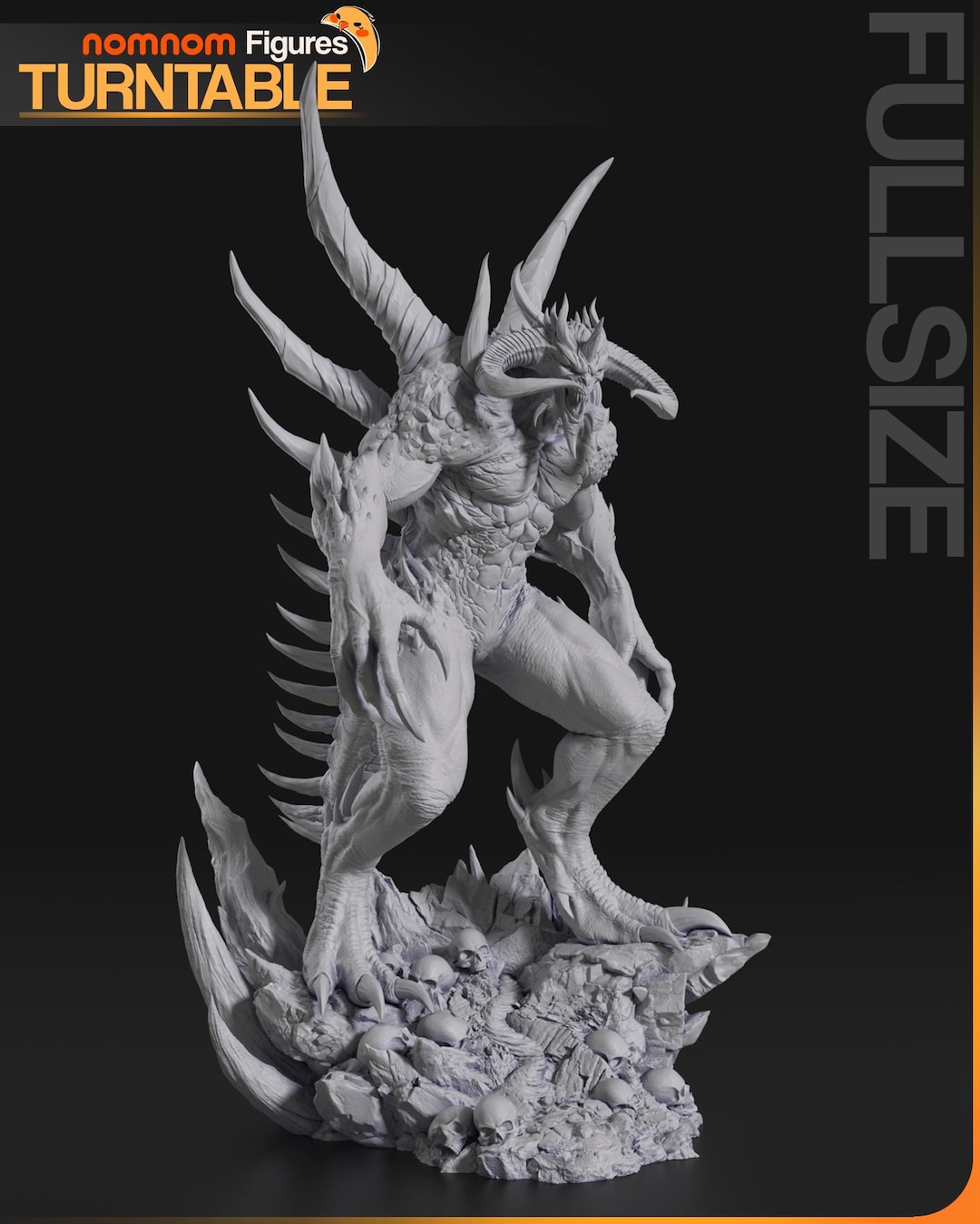 Abyssal Overlord – Demon King Resin Statue [unpainted DIY Kit] - Etsy