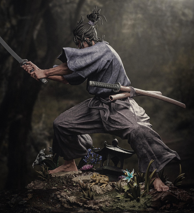 Musashi Miyamoto [UNPAINTED DIY 3DPRINTED KIT] - Etsy