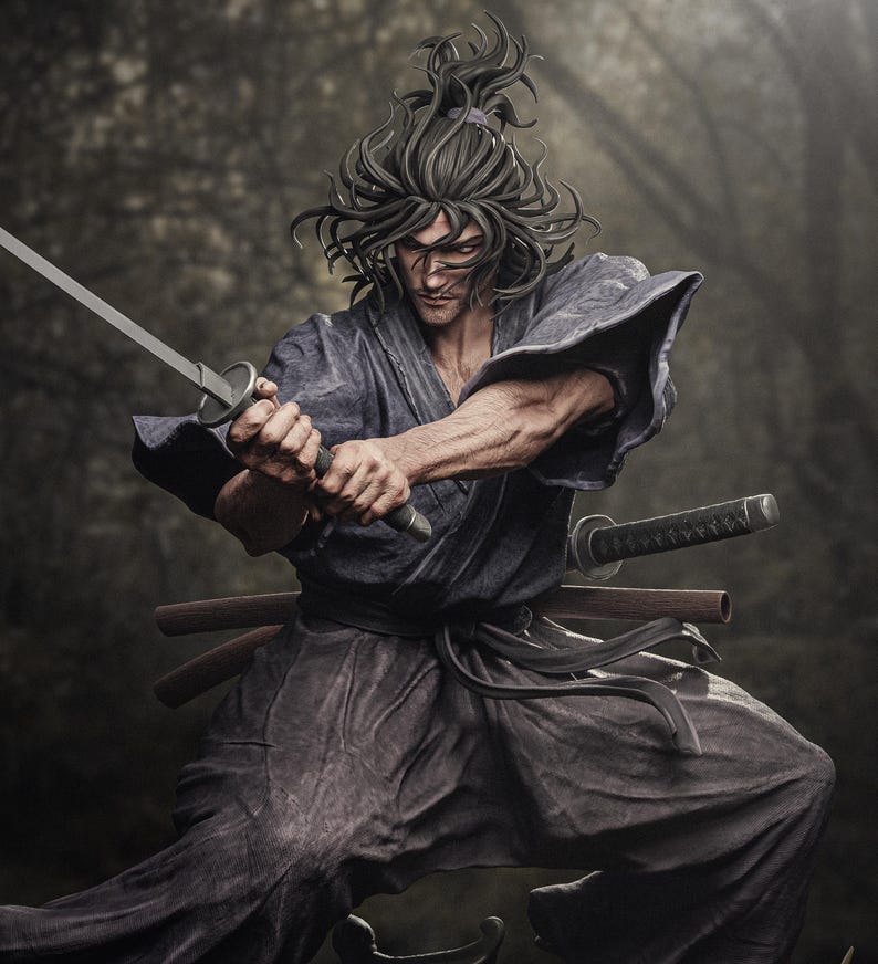 Musashi Miyamoto [UNPAINTED DIY 3DPRINTED KIT] - Etsy
