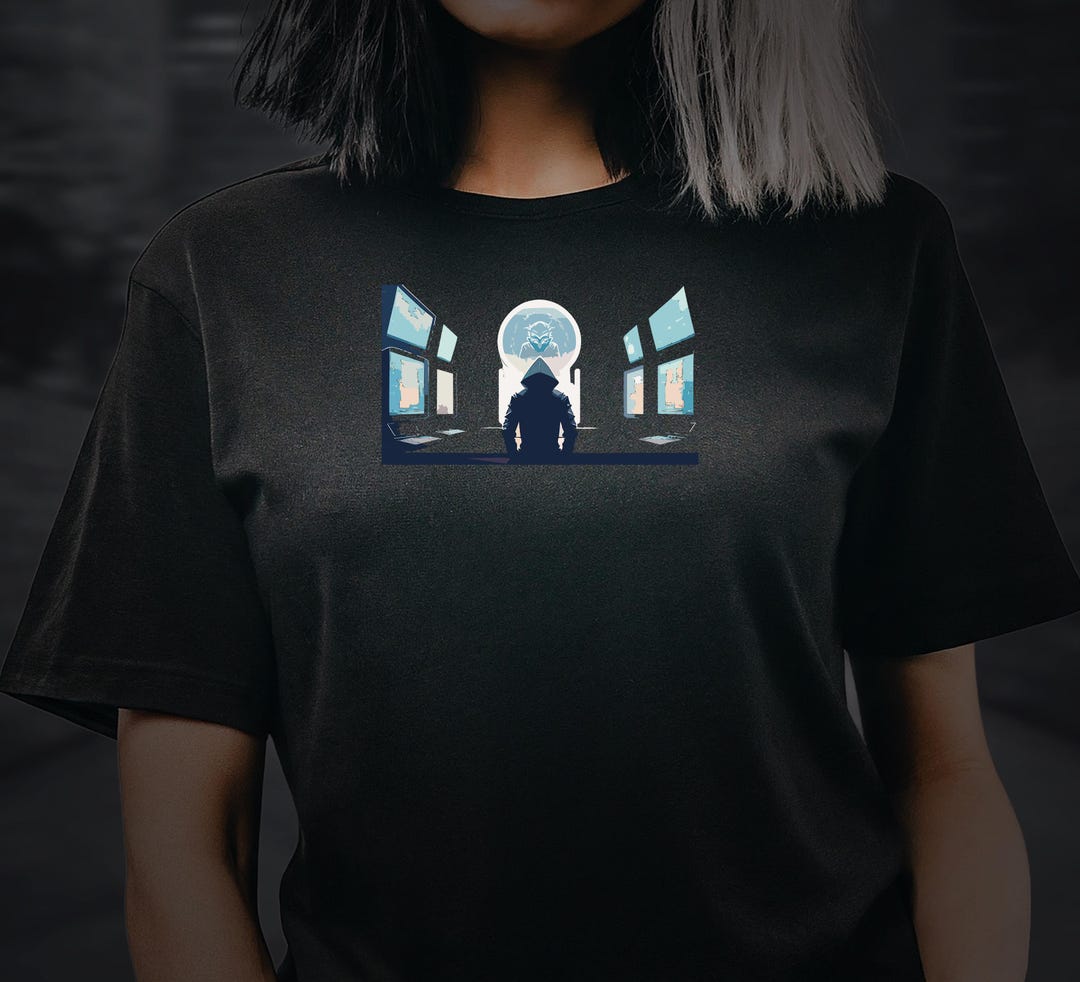Cyberpunk Hacker T-shirt | Futuristic Tech Hacker Tee | Cyber City ...