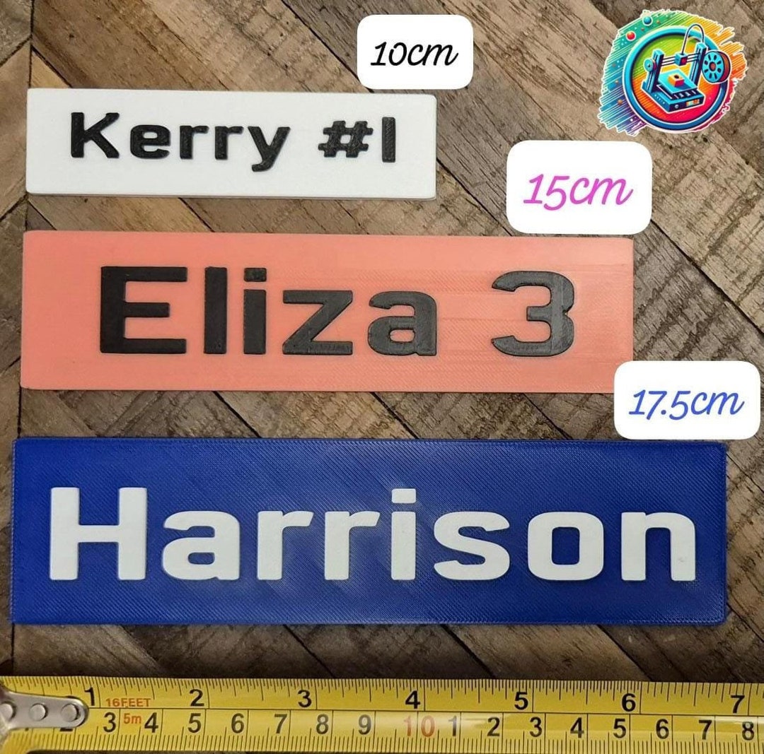 Custom Mini Numberplates for Kids - Personalised Plates in 10, 15 and ...