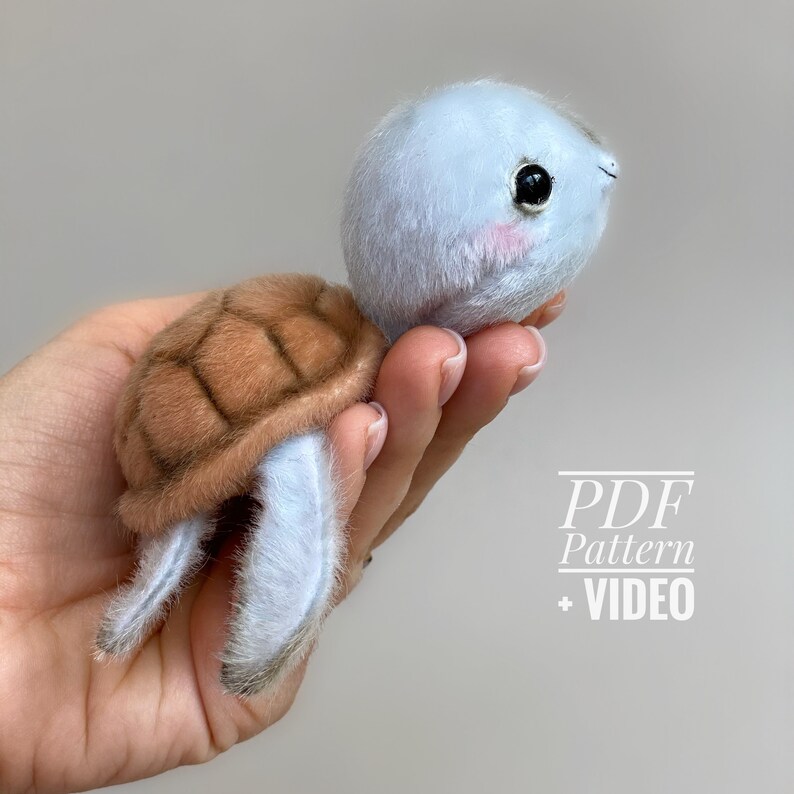 Turtle Tortoise PDF Sewing Pattern Video Tutorial DIY Stuffed - Etsy ...