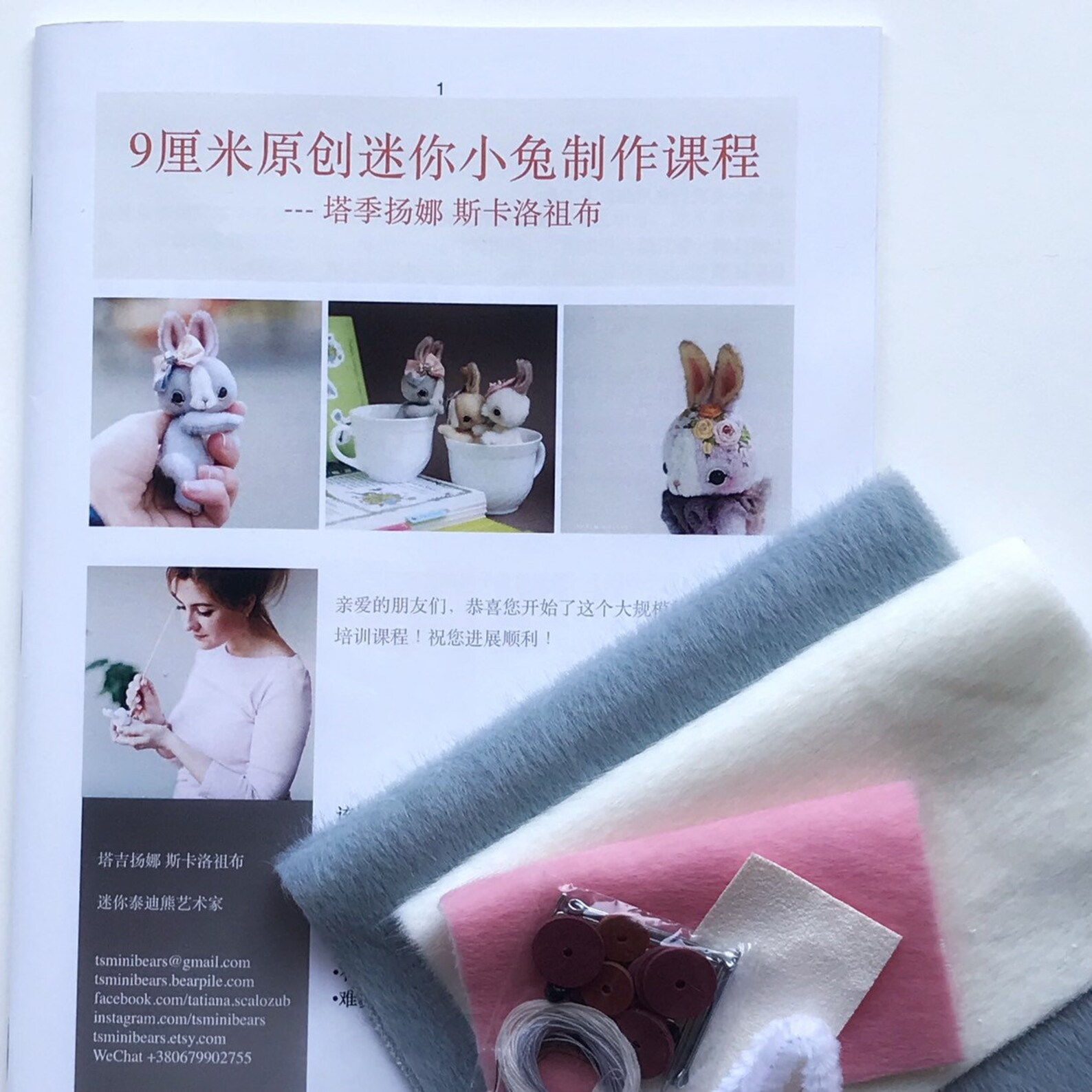 Bunny Complete Sewing KIT Pattern bunny for - Etsy