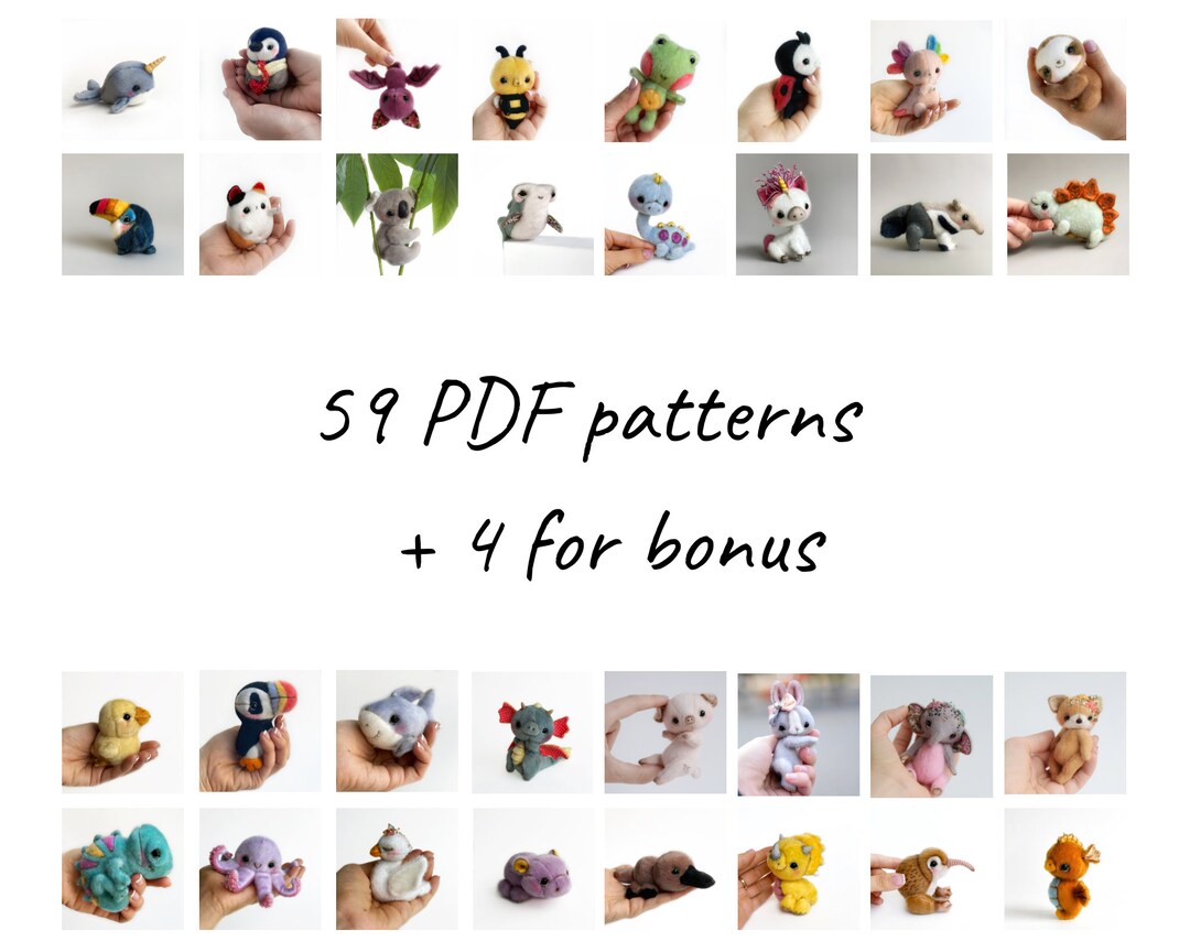 59 Tsminibears PATTERNS for 2020 2022 4 Most Popular for Bonus, Stuffed ...
