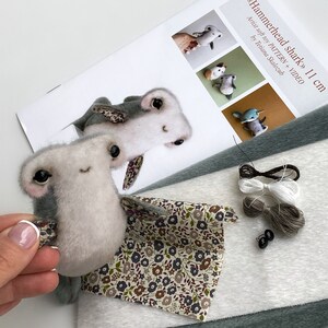 Hammerhead Shark Sewing KIT, Artist Pattern, Stuffed Toy Tutorials ...