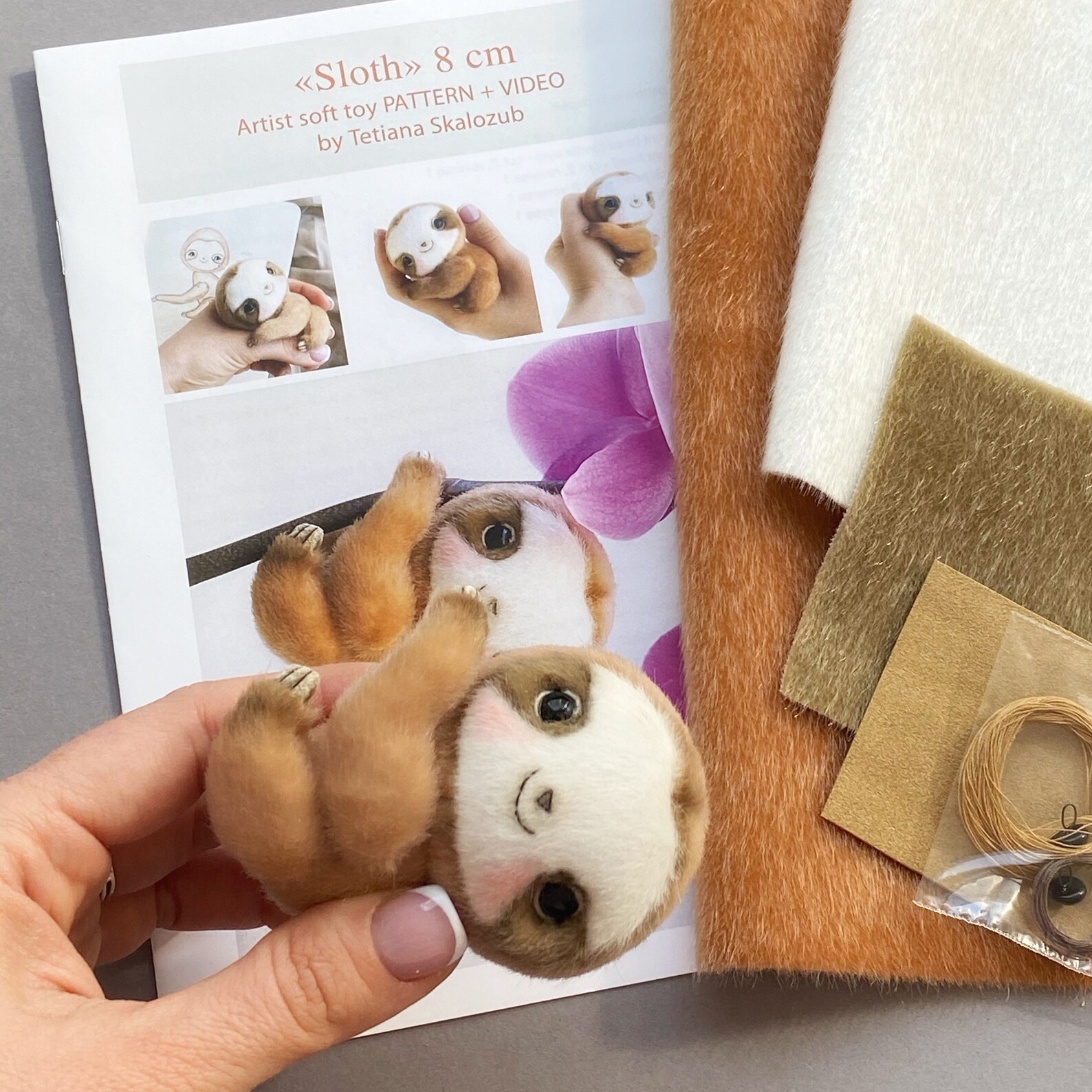 Sloth Sewing KIT Sloth Pattern Stuffed Toy Sloth Softie - Etsy