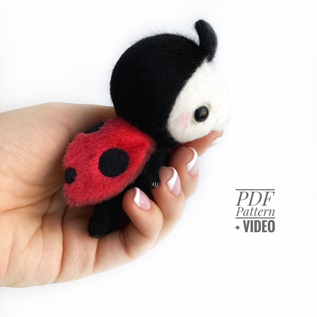 Ladybug PDF Sewing Pattern Video Tutorial DIY Stuffed - Etsy Australia