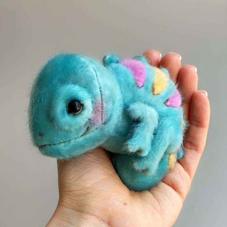 Chameleon PDF sewing pattern Video tutorial DIY stuffed toy - Etsy México