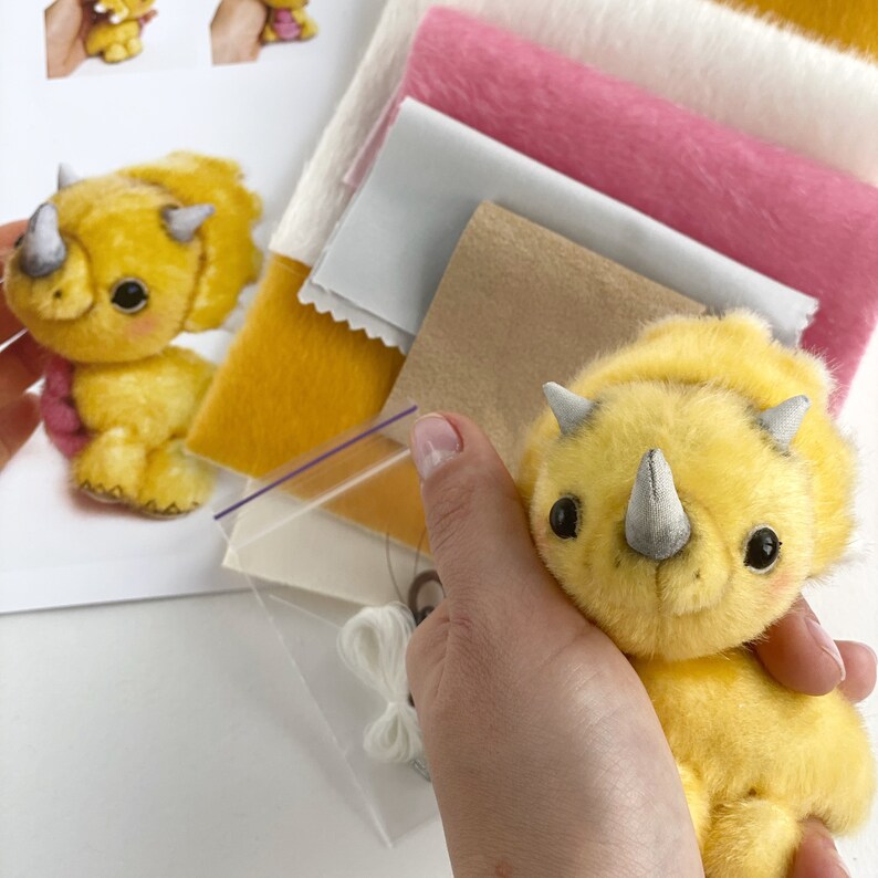 Styracosaur Triceratops Sewing KIT Video Tutorial DIY - Etsy