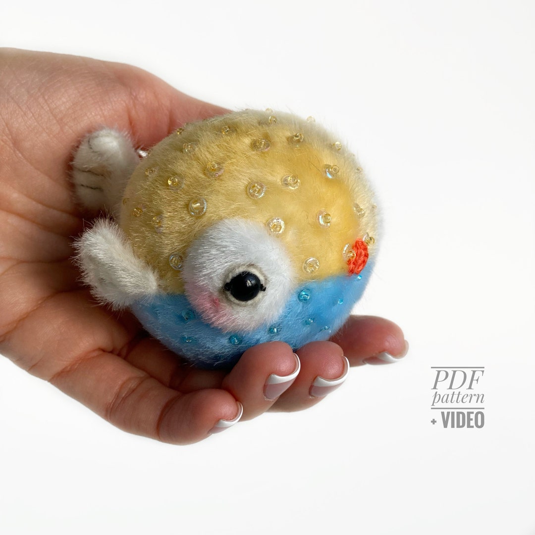 Puffer Fish PDF PATTERN , Artist Pattern, Stuffed Toy Tutorials, Soft ...