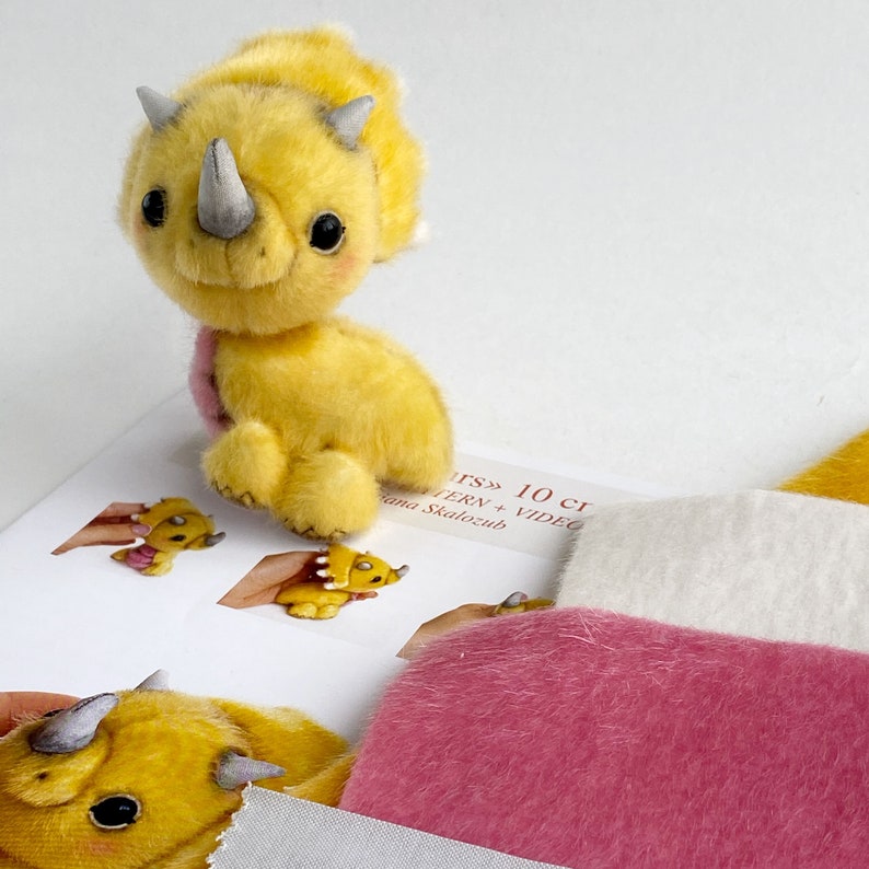 Styracosaur Triceratops Sewing KIT Video Tutorial DIY - Etsy