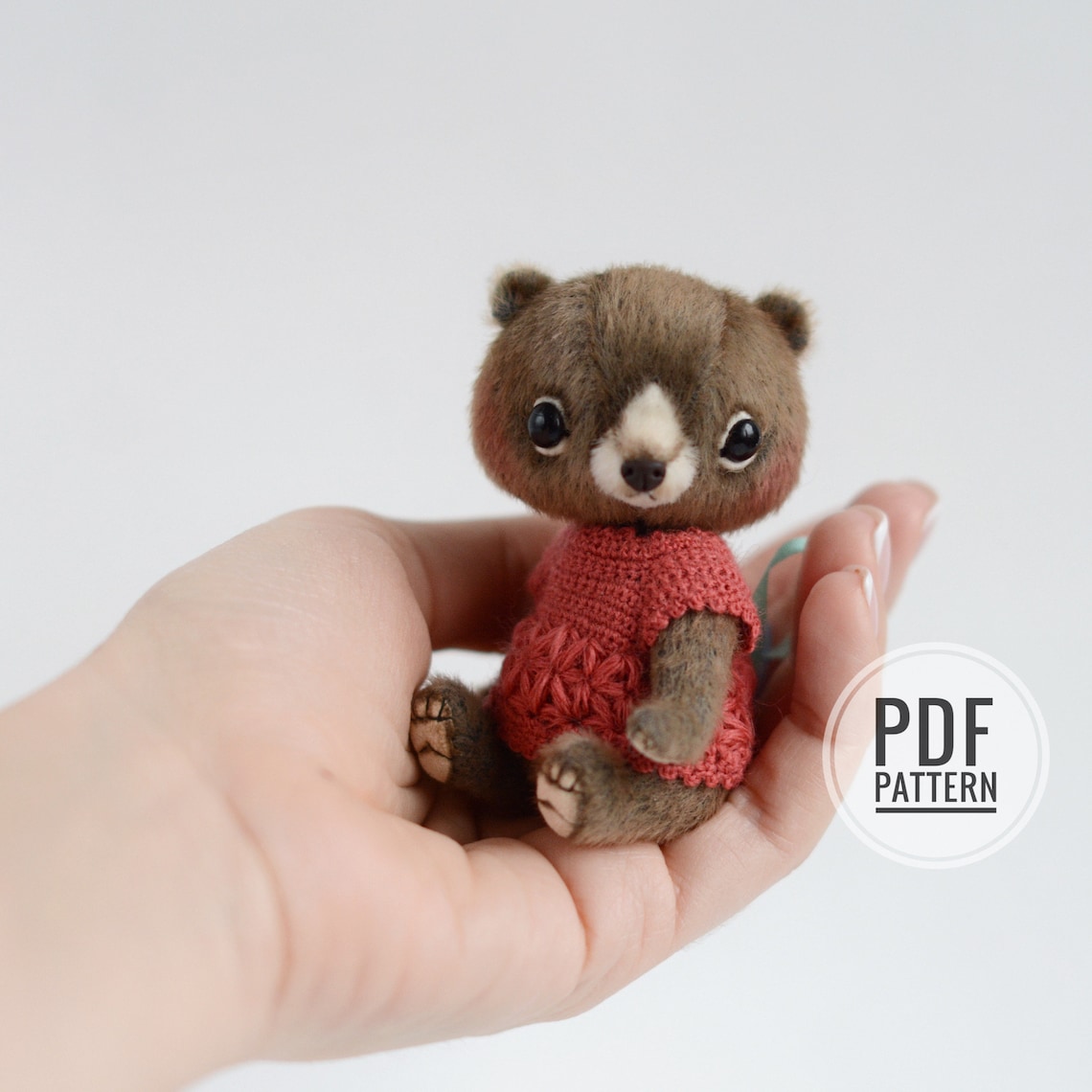 Miniature Teddy Bear PATTERN PDF Text Instructions Easy Teddy - Etsy