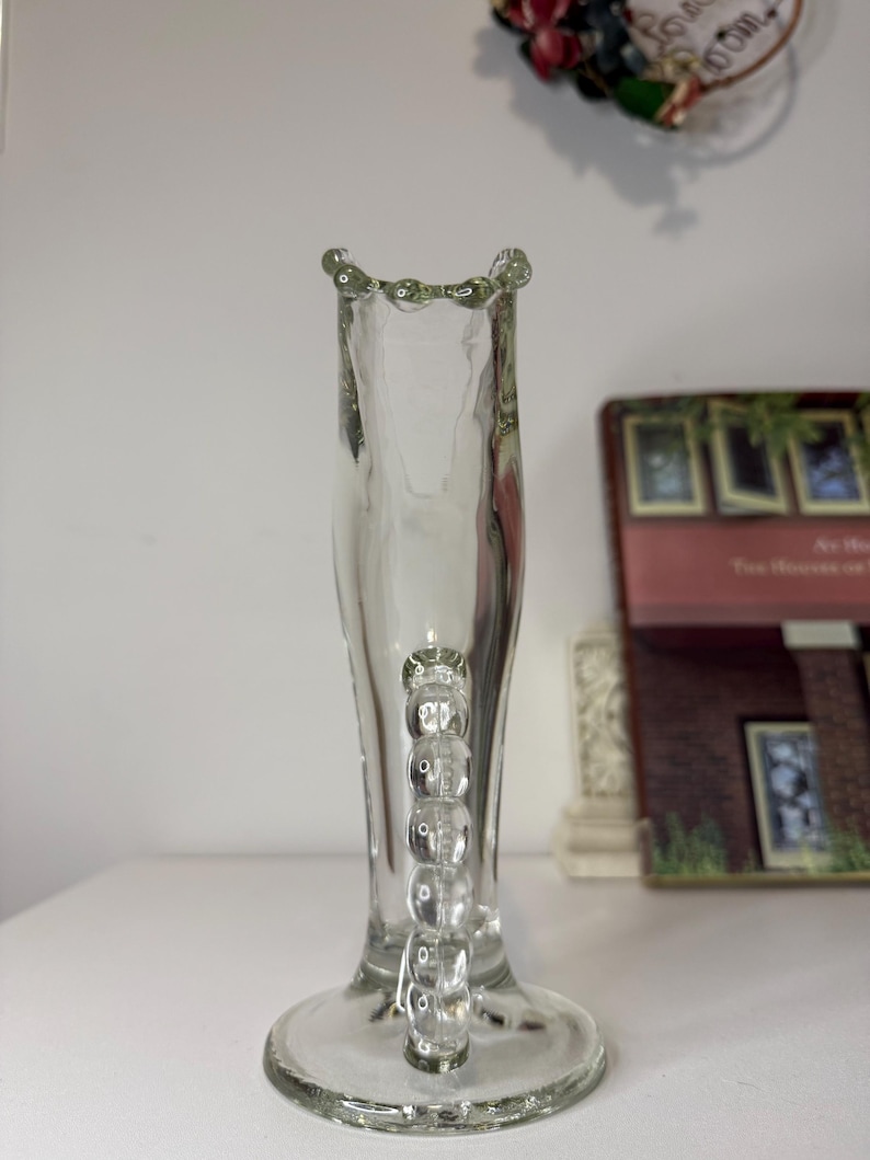 Vintage 8 1/4" Elegant CANDLEWICK Imperial Glass Clear Two Handled Fan ...