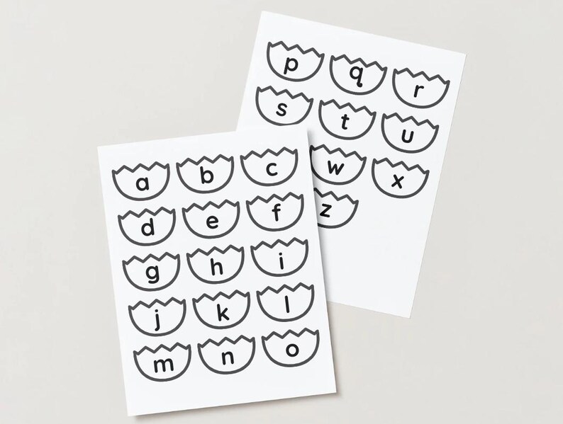 Kindergarten EASTER EGG Literacy Center | Lowercase and Uppercase ...