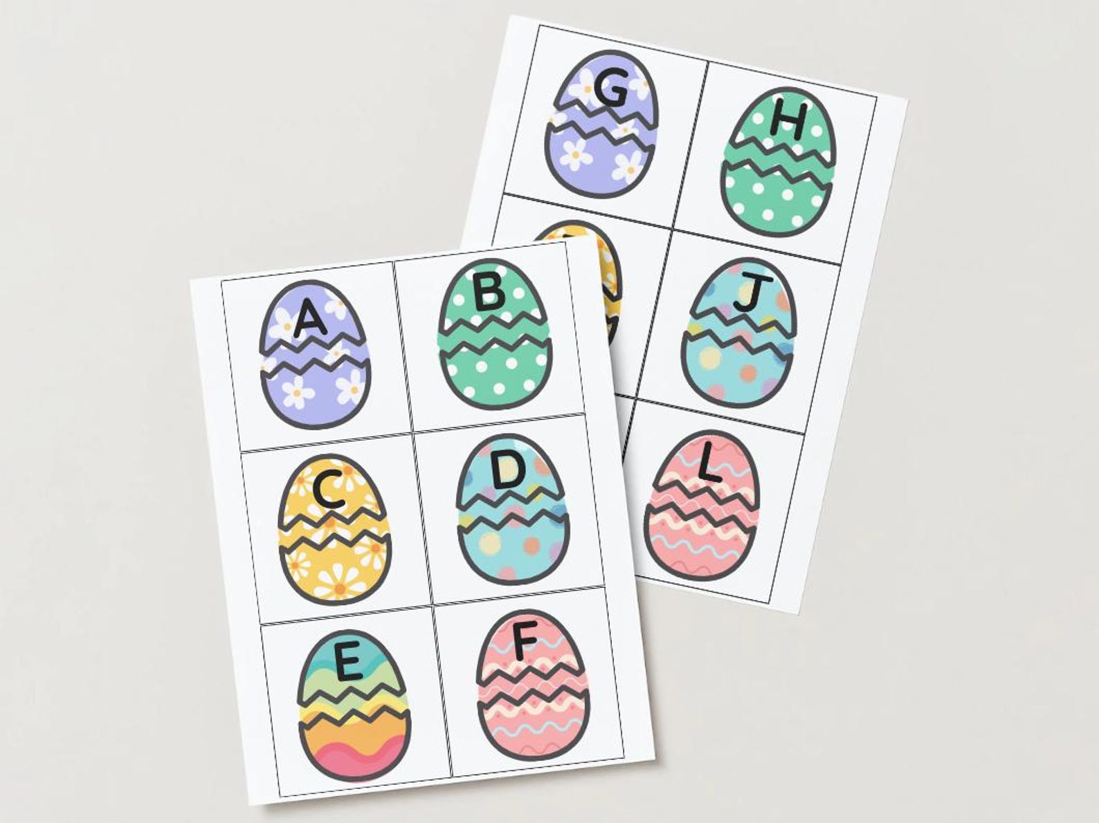 Kindergarten EASTER EGG Literacy Center | Lowercase and Uppercase ...