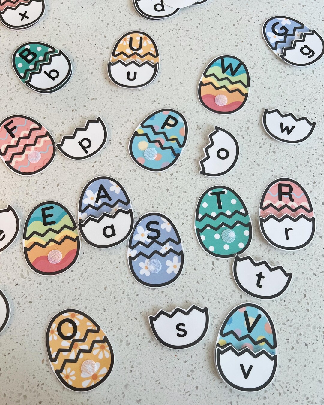 Kindergarten EASTER EGG Literacy Center | Lowercase and Uppercase ...