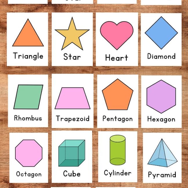 Geometric Shapes Poster - Etsy