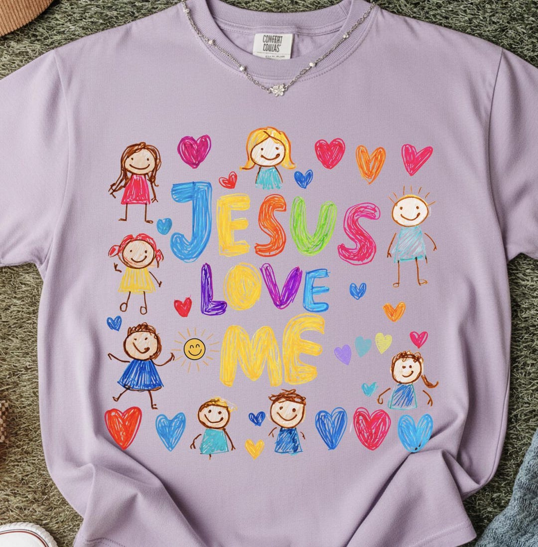 Jesus Loves Me Kids & Adults PNG | Rainbow Christian Sublimation Design ...