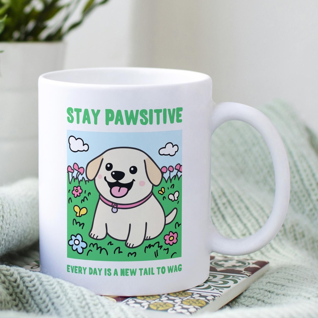 Stay Positive Ceramic Mug | Cute Inspirational Gift, Coffee Cup, Tea ...