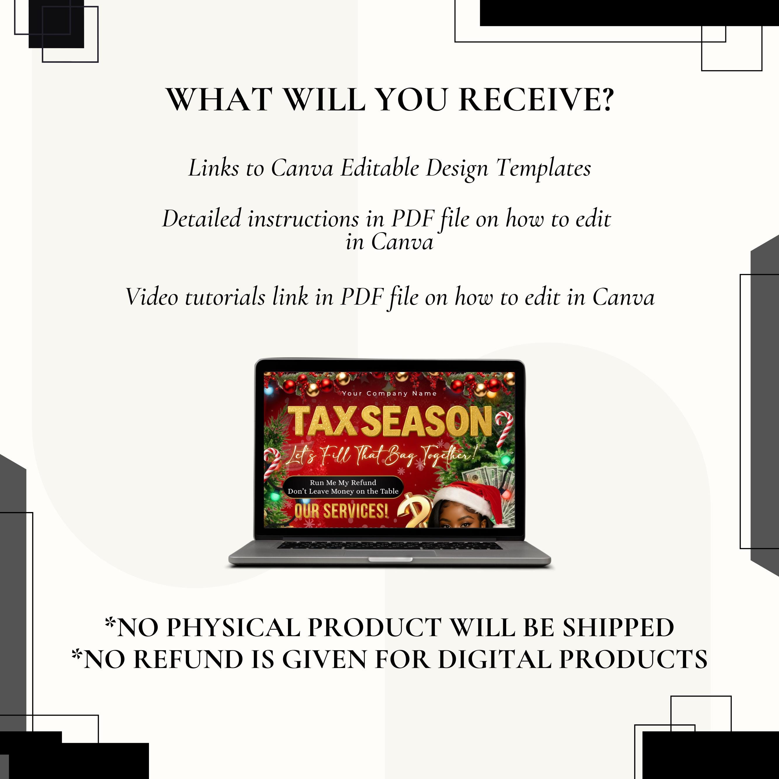 Professional Tax Service Flyer, Tax Season Christmas Special,modern Tax ...