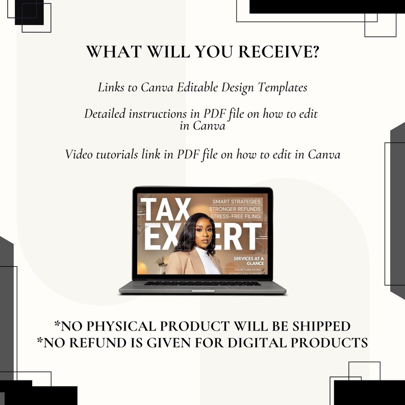 Magazine Flyer for Tax Season, Modern Tax Prep Flyer, Editable Tax ...