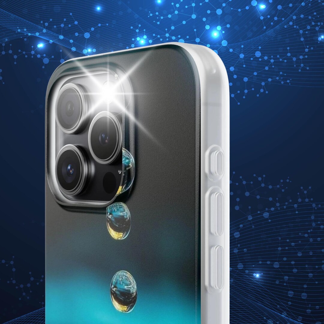 Water Drop iPhone Case, Blue Water Splash iPhone Case, Water Art Phone ...