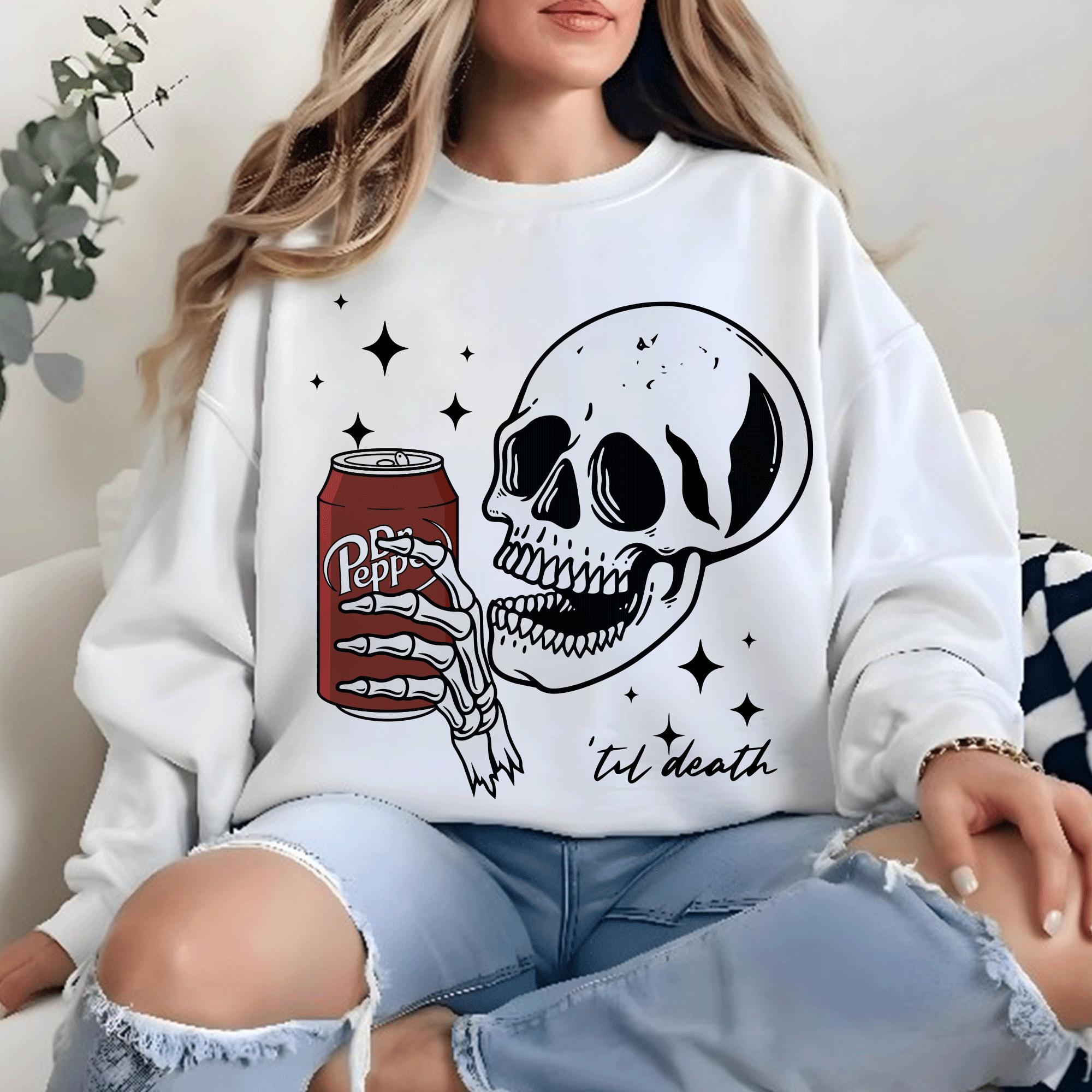 Till Death Dr. Pepper Svg, Skeleton Svg, Cute Dr Pepper Svg , Skeleton ...