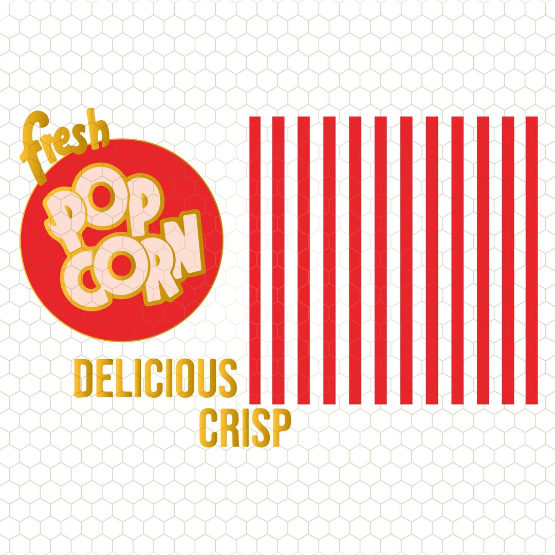 Popcorn Svg, Popcorn Design, Popcorn Carton Svg, Cup Svg, Movie Theater ...